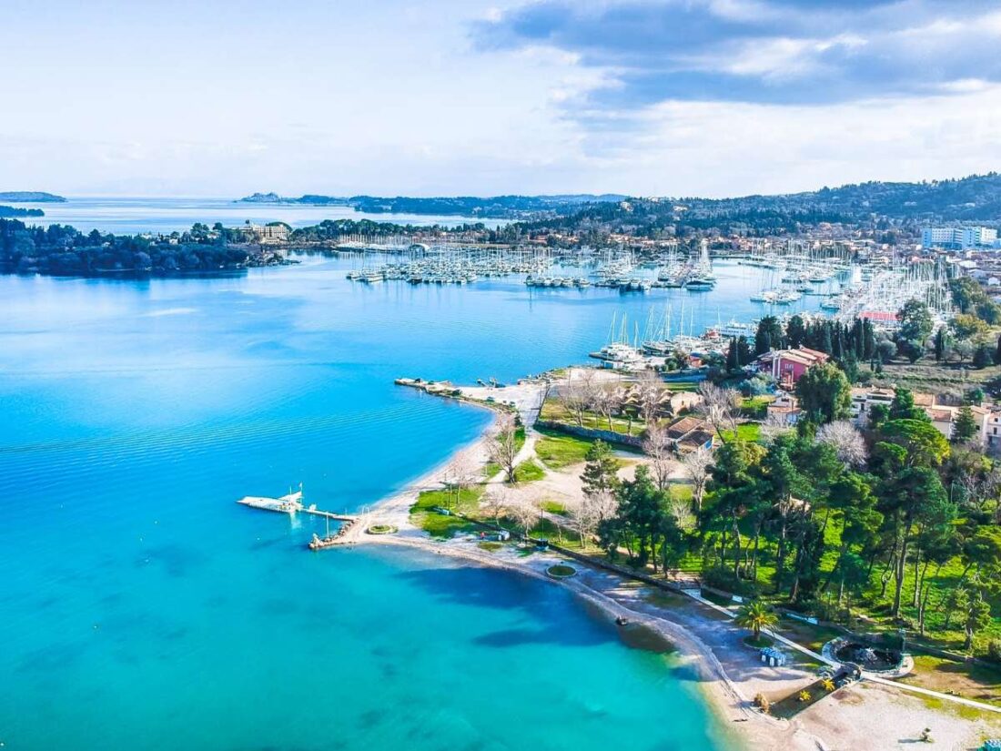 Beaches in Corfu island
